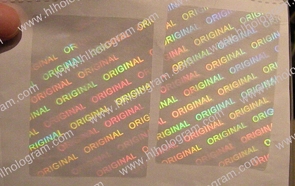 Security Transparent Hologram Sticker